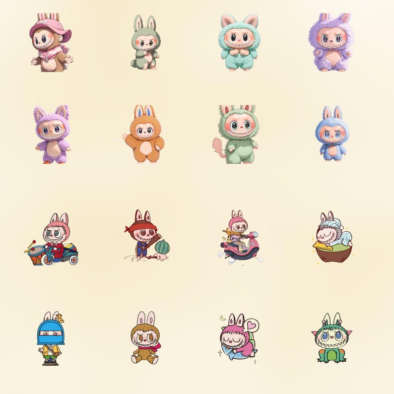 70+ Labubu JPG, Vector Digital File for Cricut, Laser Cut La bubu PNG ...