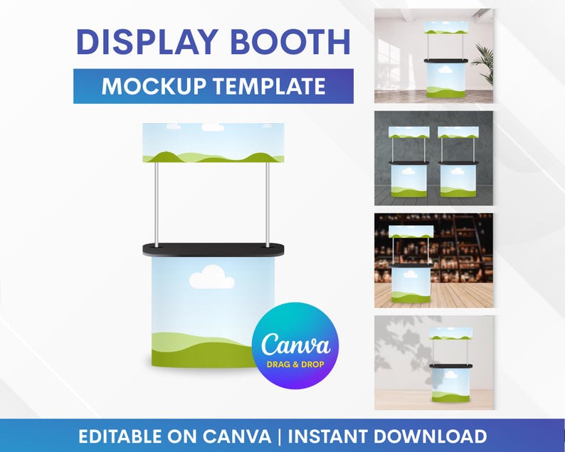 Display Booth Mockup, Pop-up Booth Mockup, Market Stall Mockup ...