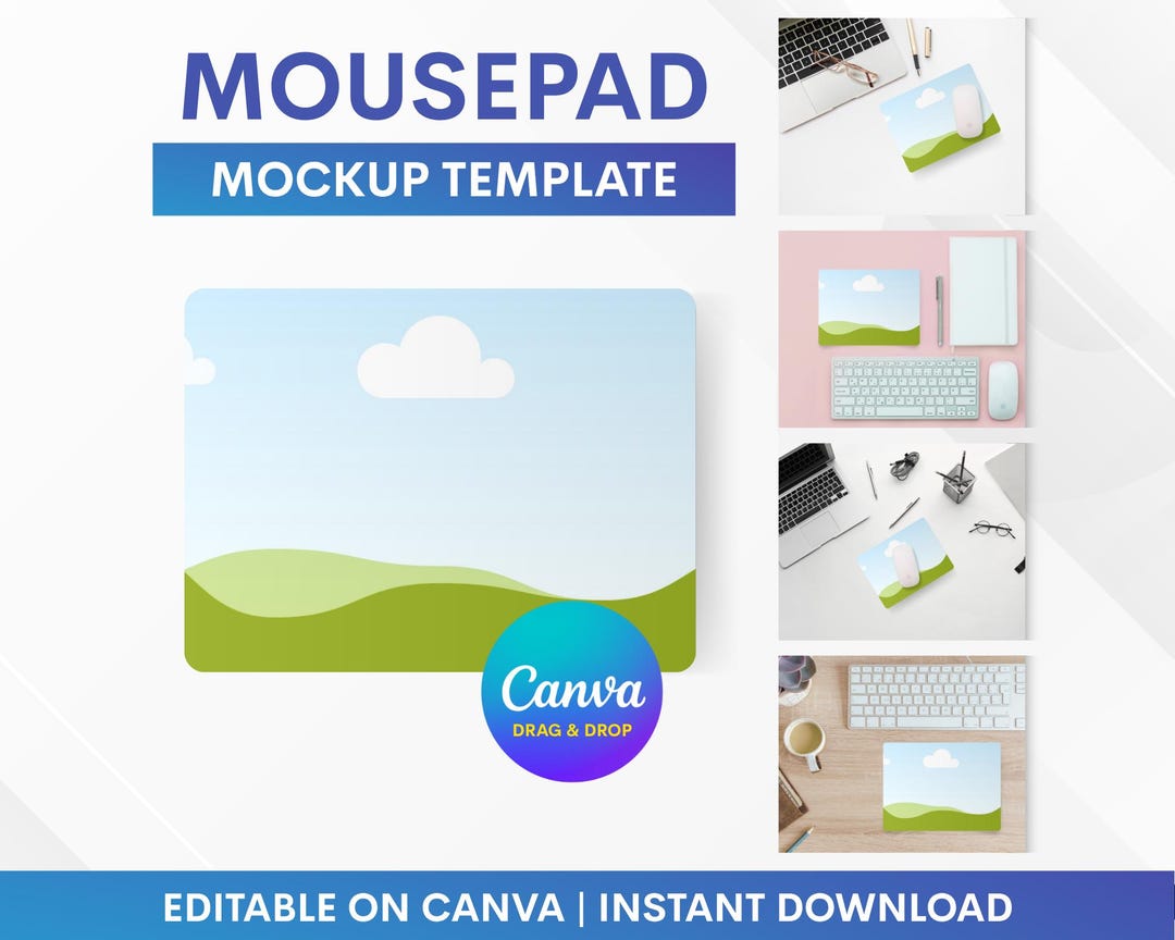 Mousepad Mockup, Mouse Pad Mockup, Mousepad Mockup Template, Mousepad ...