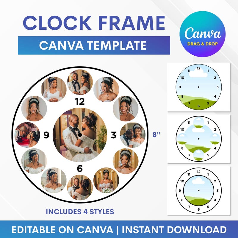 Clock Collage - Etsy