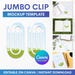 Jumbo Clip Mockup, Jumbo Paper Clip Mockup, Jumbo Paper Clip Template ...