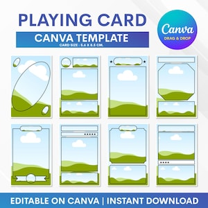 Playing Card Template, Custom Playing Cards, Game Card Template ...