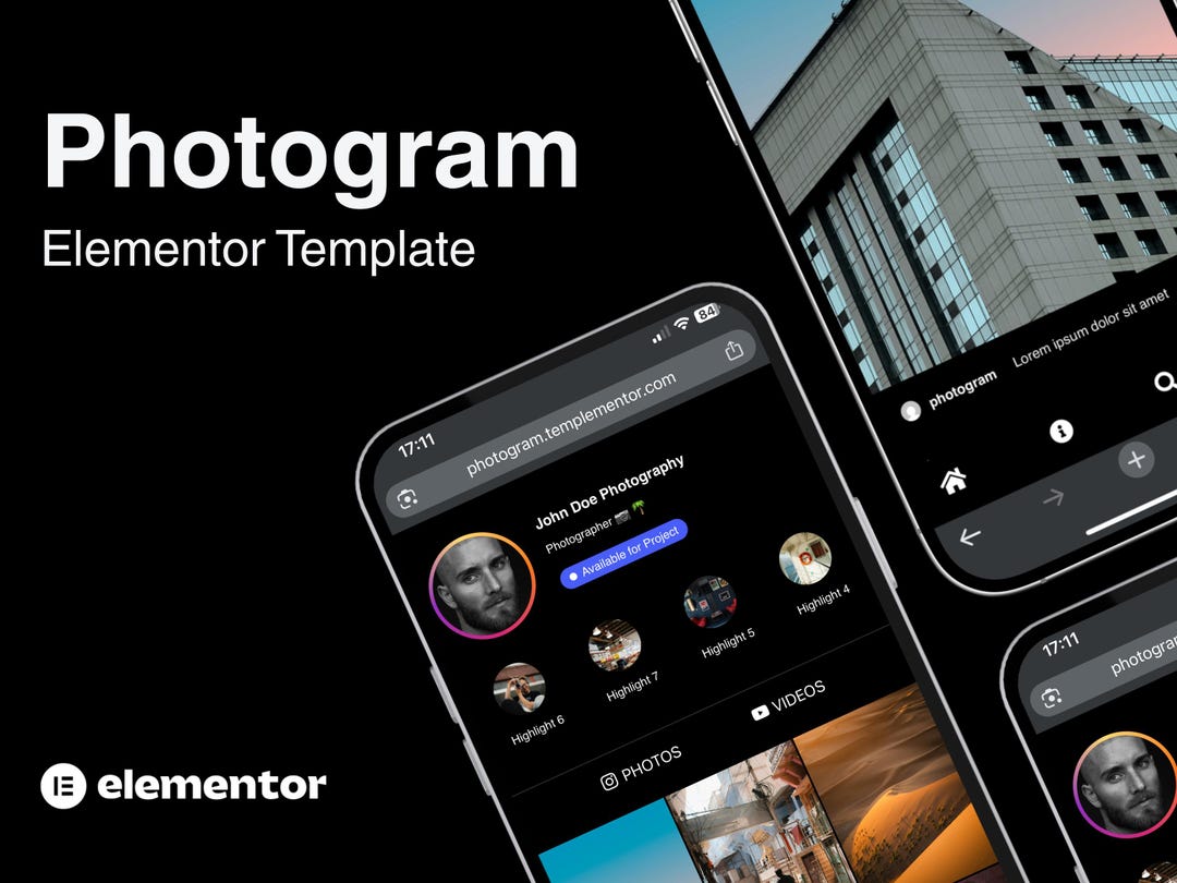 Premade Template | Elementor Pro Template | Minimal Modern Website ...
