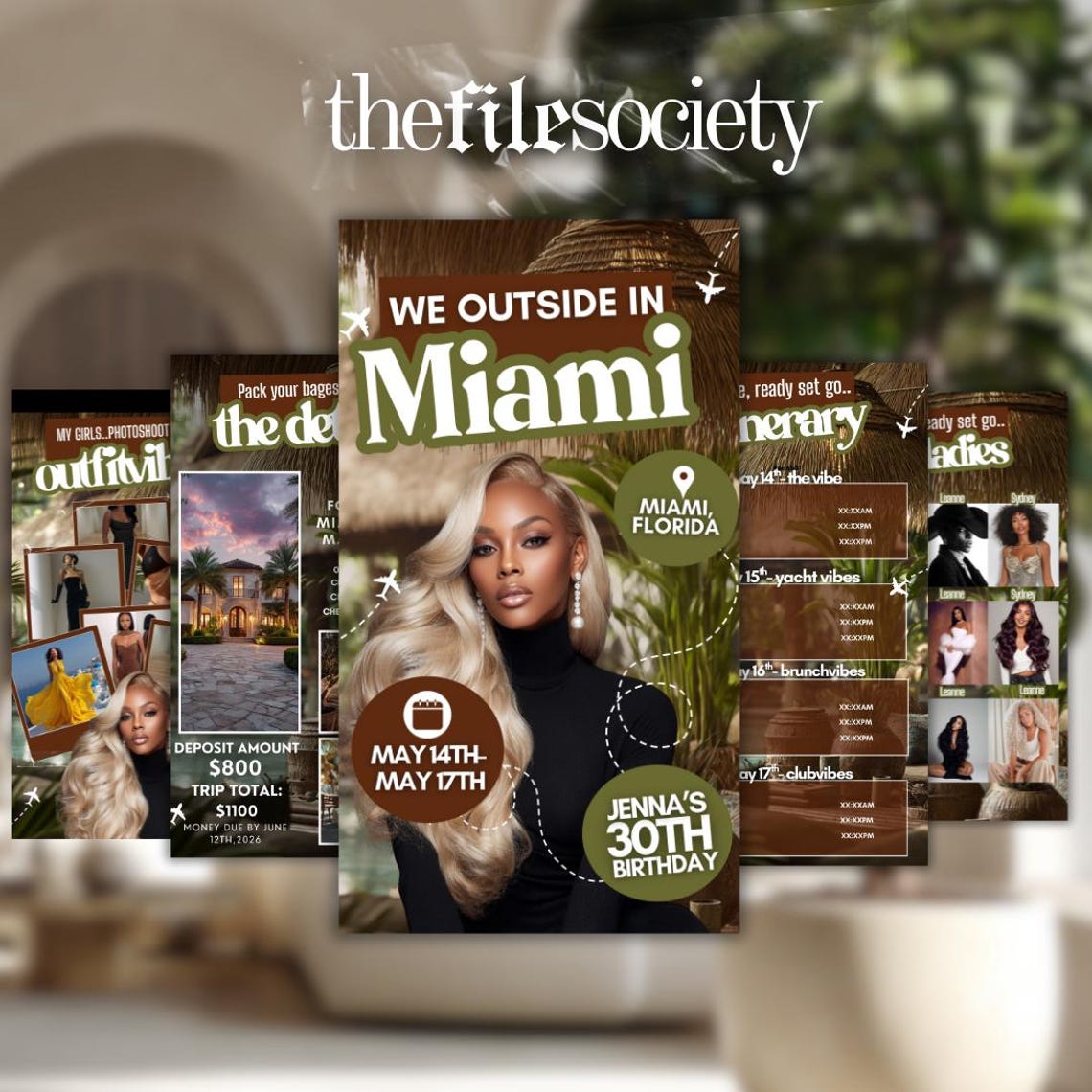 Miami Birthday Weekend Itinerary, Animated Travel Video Invitation ...