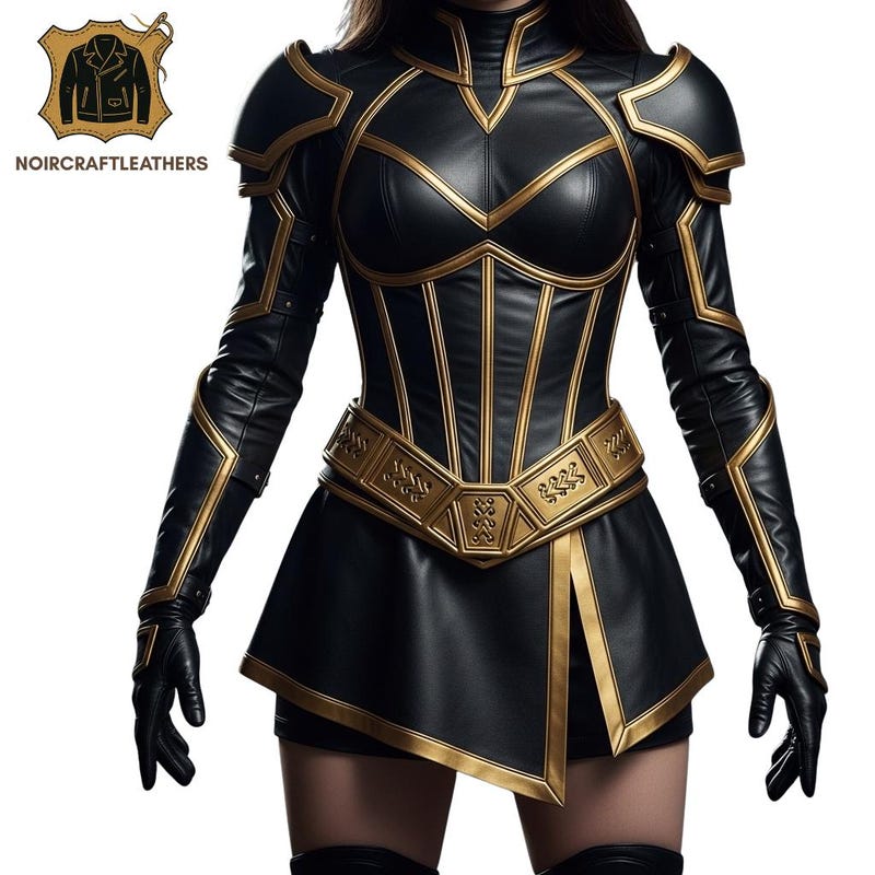 Black Gold Fantasy Dress - Etsy