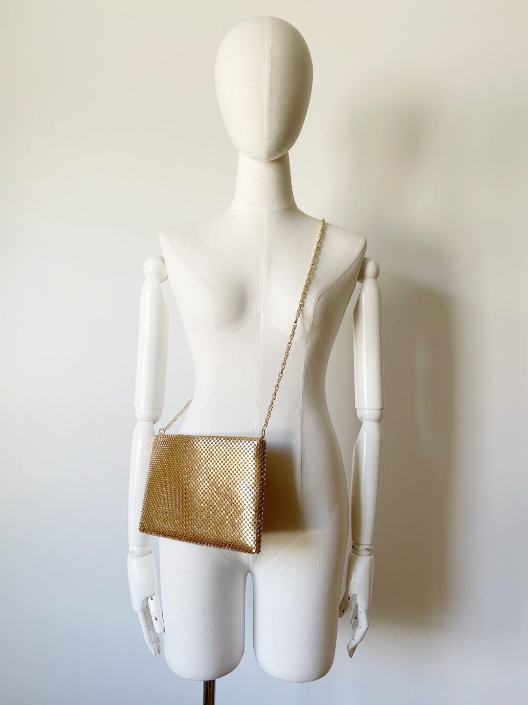 PACO RABANNE PURSE- Gold Mesh Chainmail Evening Bag, Lady Million ...