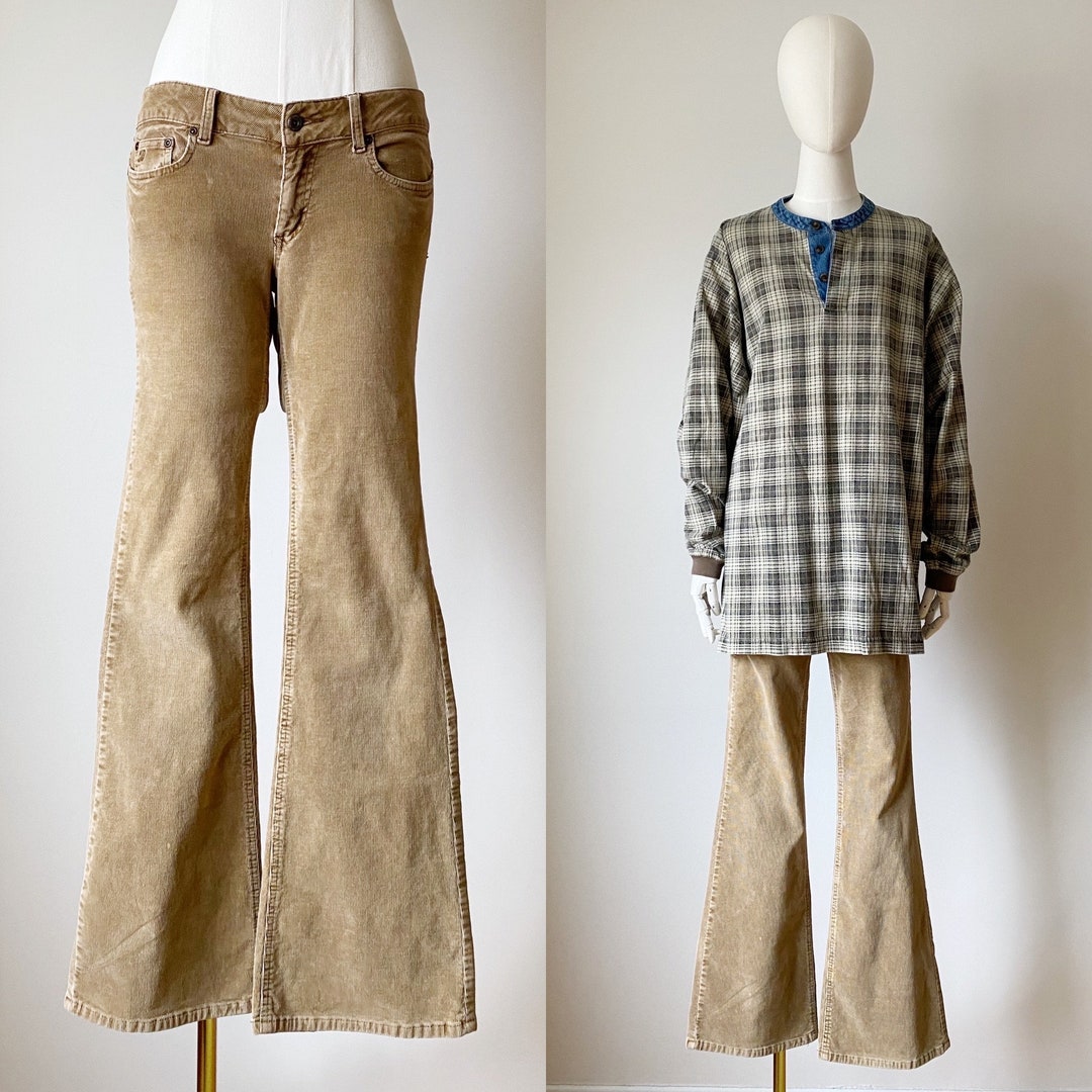 Y2k LOW RISE CHORDS Brody Jeans 90s Stretch Bell Bottom Flare Bootcut ...