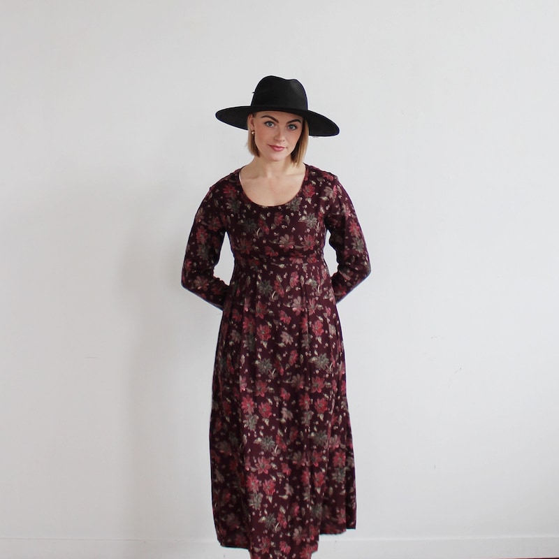 90s Floral Dress - Etsy