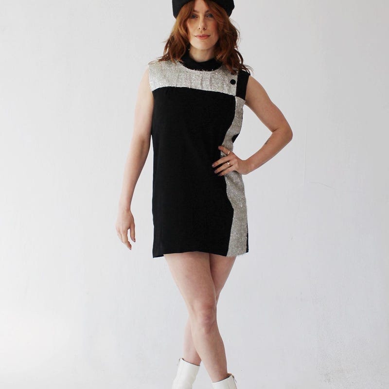 60s Mod Mini Dress - Etsy