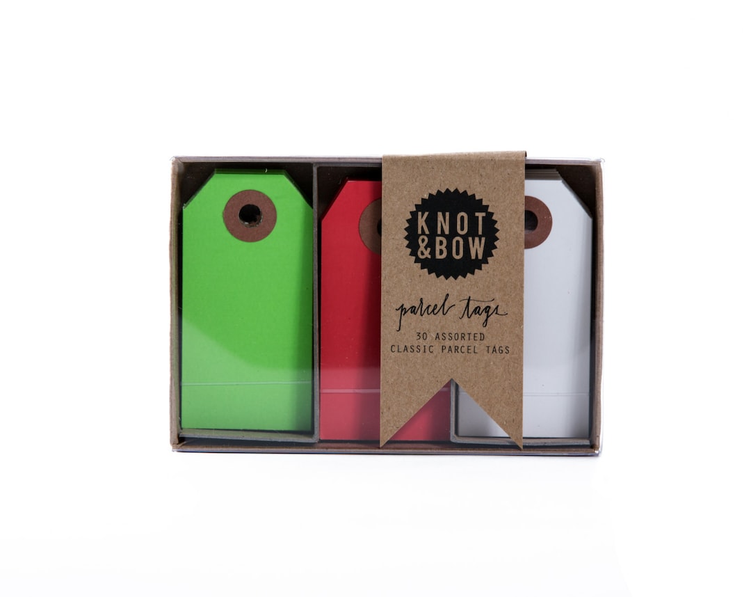 Parcel Tag Trio Box | Classic Holiday - Etsy