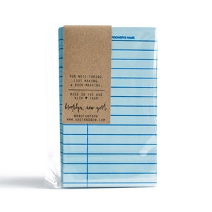 50 Blue Library Cards - Etsy