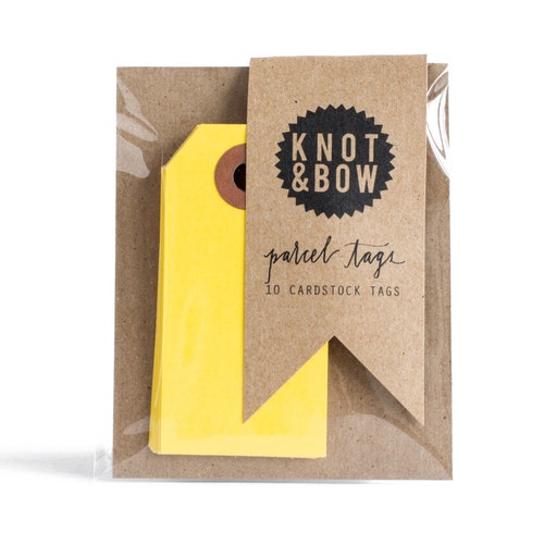 Yellow Parcel Gift Tags Set of 10 - Etsy