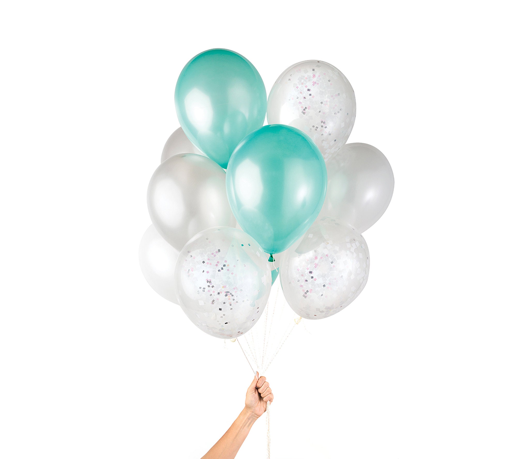 Mermaid Party Balloons Includes 3 Iridescent Confetti | Etsy