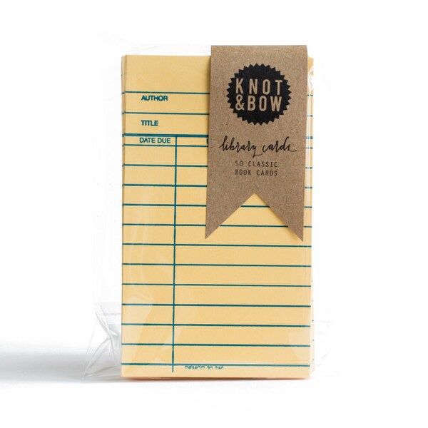 Library Cards - Etsy