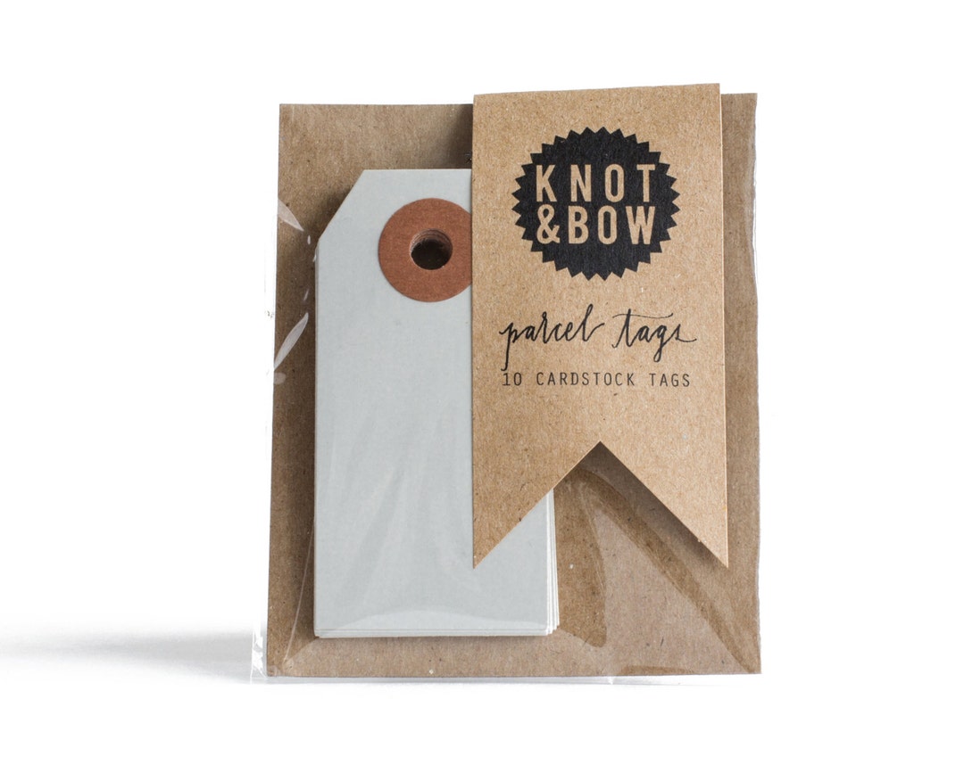 Grey Parcel Gift Tags | Set of 10 - Etsy