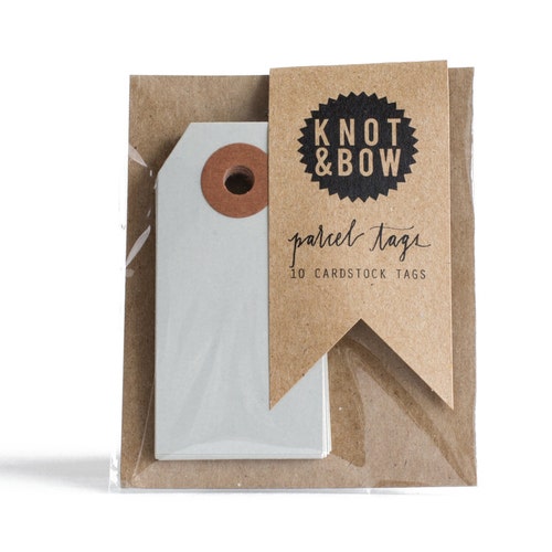 White Parcel Gift Tags Set of 10 - Etsy
