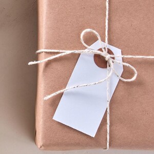 White Parcel Gift Tags | Set of 10 - Etsy