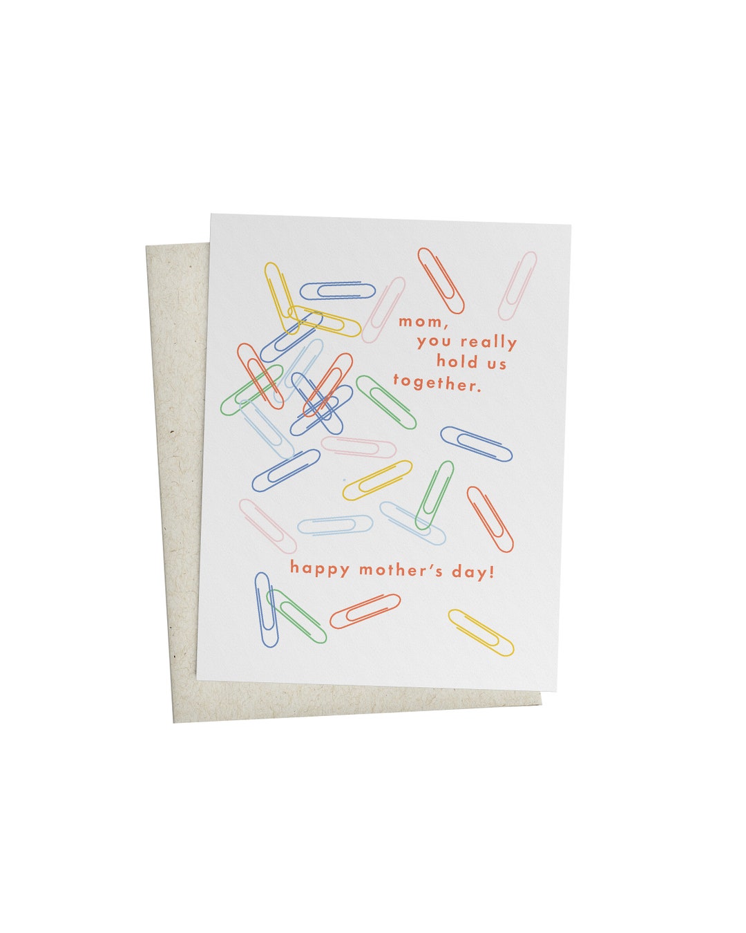 Paperclips Card - Etsy