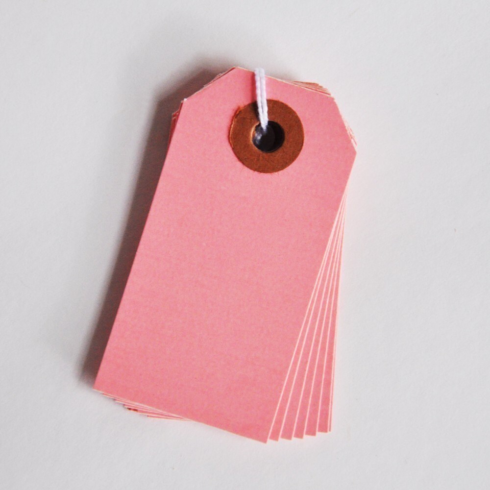 Pink Parcel Gift Tags Set of 10 - Etsy