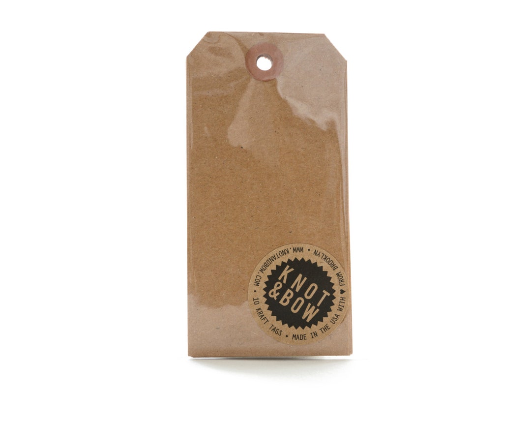 Jumbo Kraft Parcel Tags | Set of 10 - Etsy