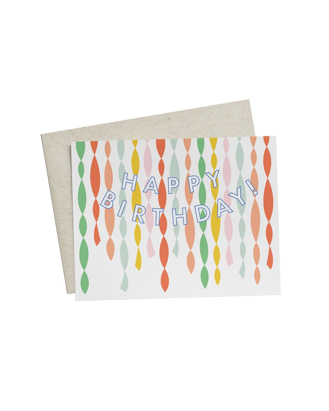 Streamers Card - Etsy