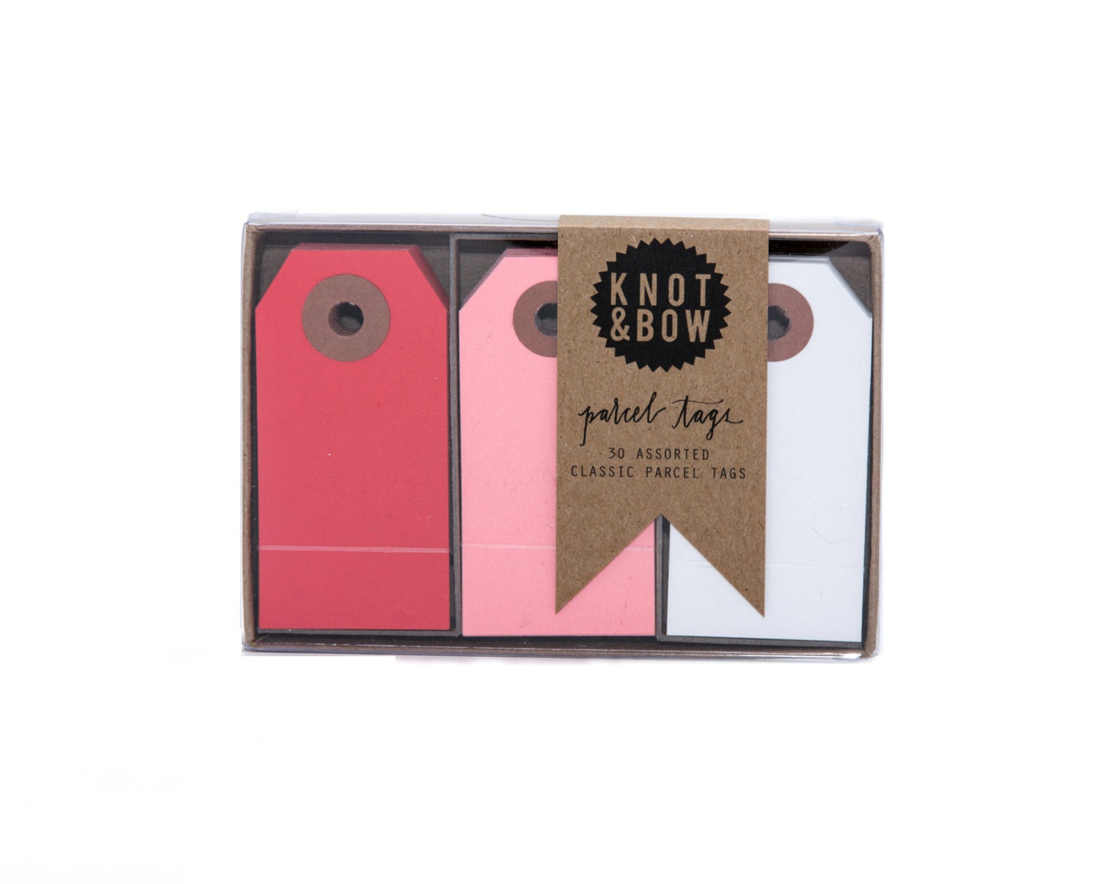 Parcel Tag Trio Box Red Mix - Etsy UK