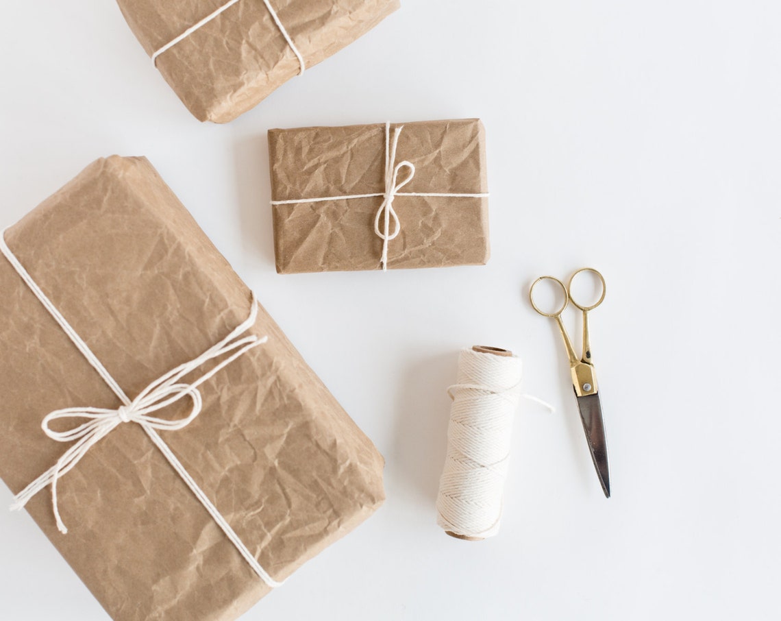 Recycled Kraft Wrapping Paper Roll / 30 Square Feet - Etsy