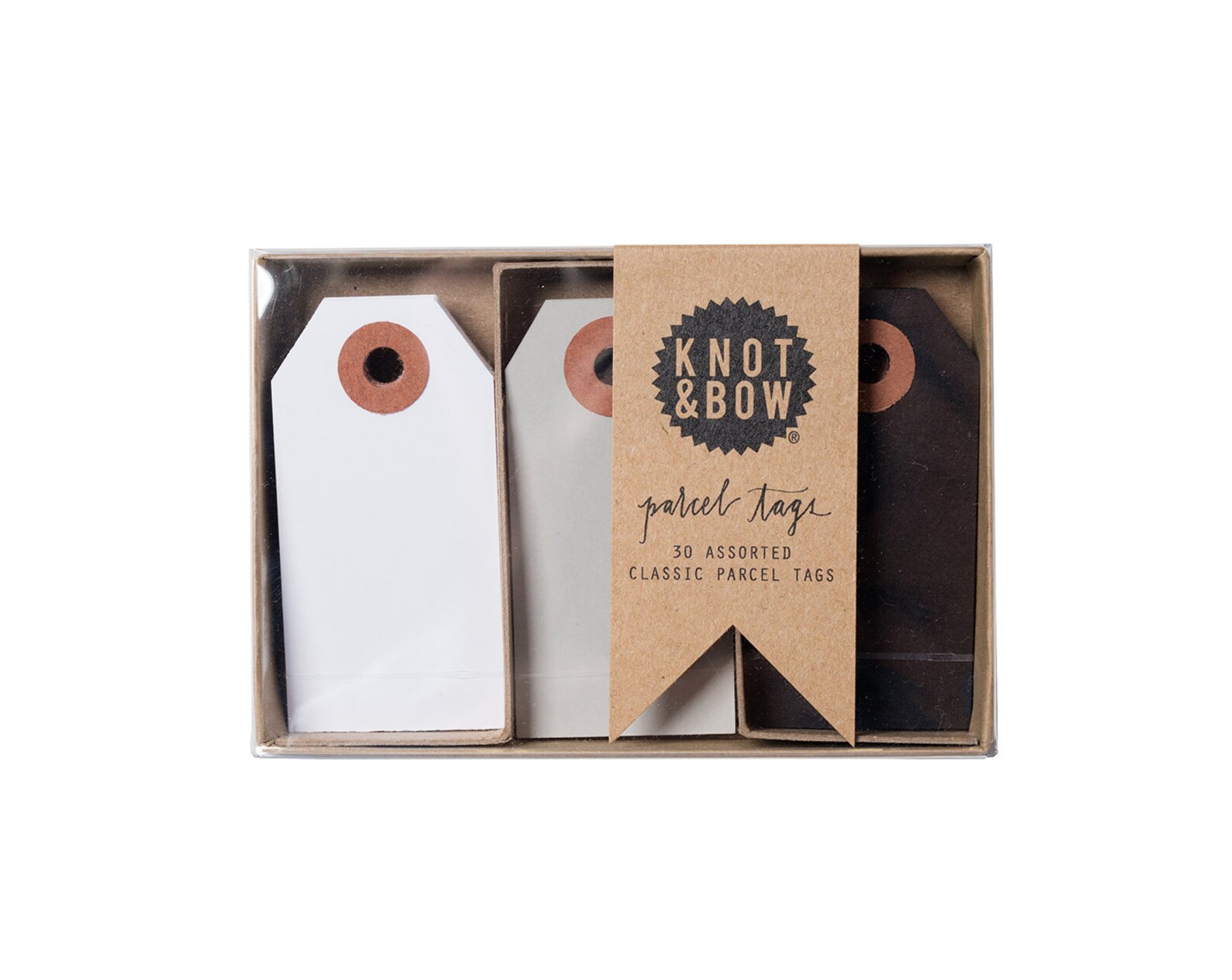 Parcel Tag Trio Box | Black Mix - Etsy