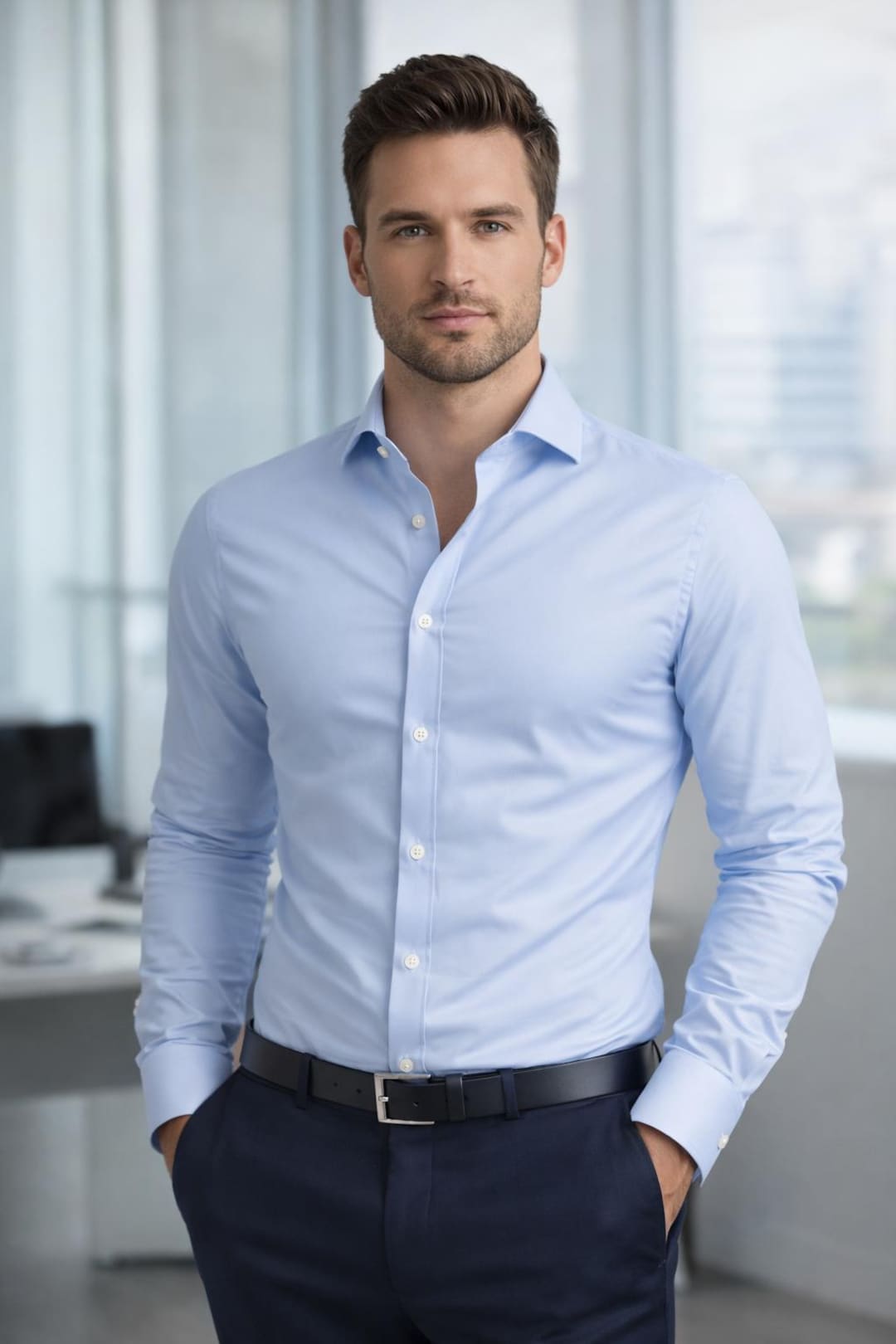 Fascinating Sky Blue Dress Shirt Images