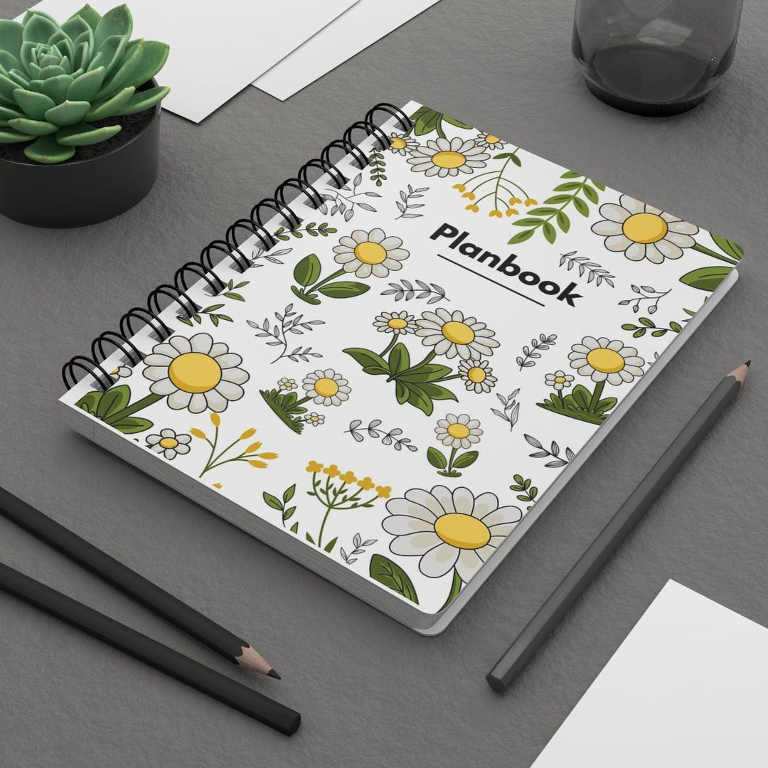Daily Plan Book , Planner Book and Notebooks - Etsy