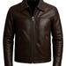 Classic Brown Leather Bomber Jacket for Men | Classic Full-zip Design ...