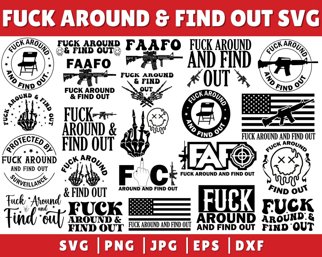 Fuck Around and Find Out Png Svg,middle Finger Svg, Middle Finger ...