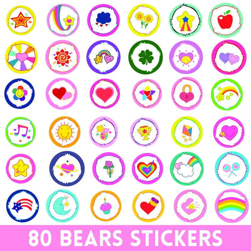 Care Bear Sticker Decal - Etsy