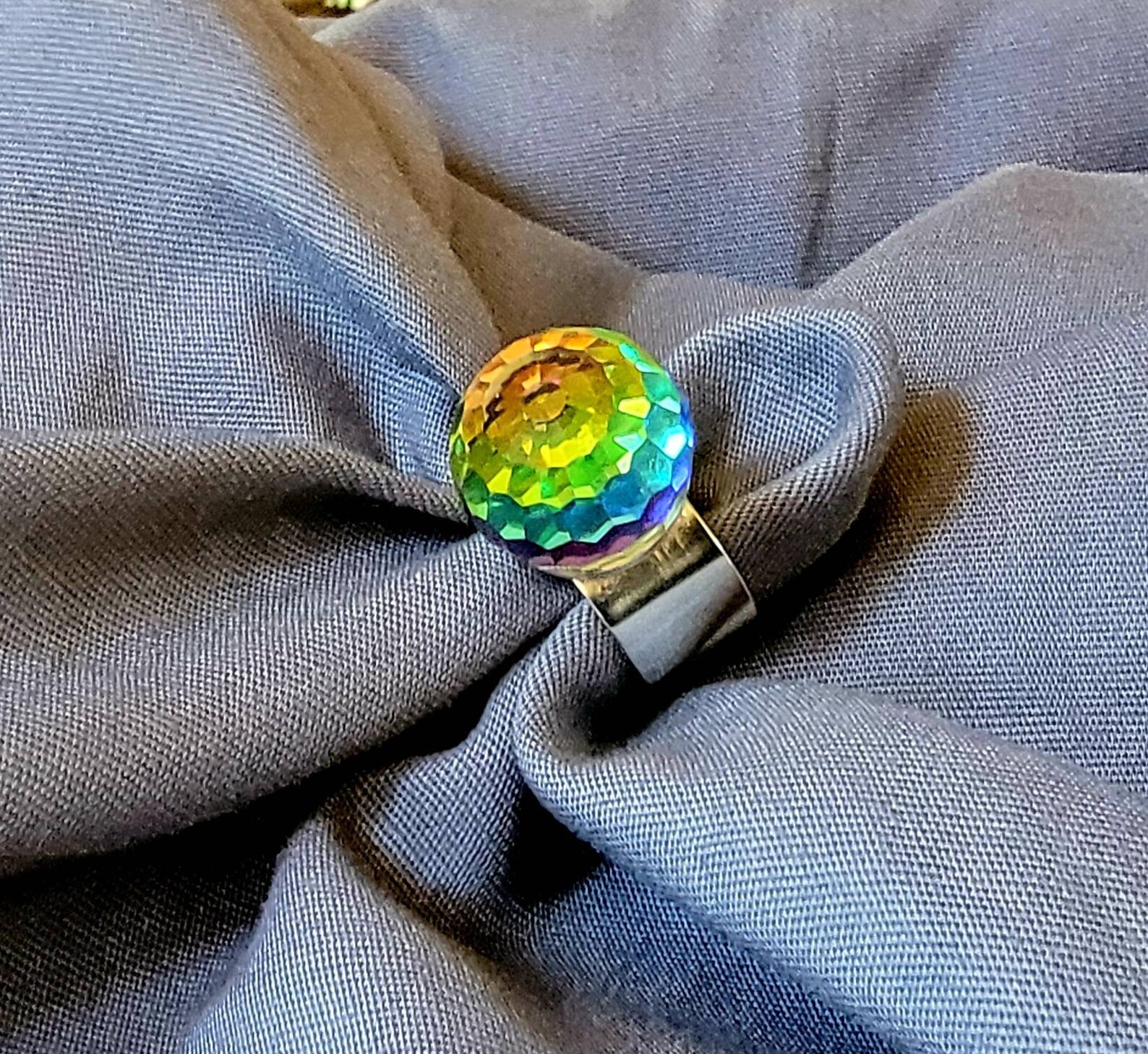 RARE Vintage SWAROVSKI Rainbow Watermelon Vitrail Fireball | Etsy