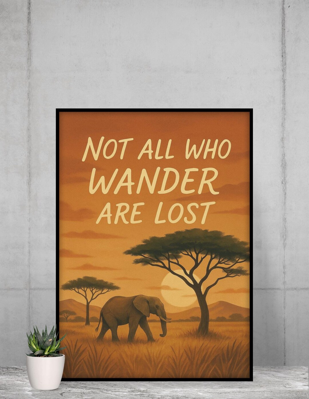 Wander Quote – Desert Printable Poster | Minimalist Travel Wall Art ...