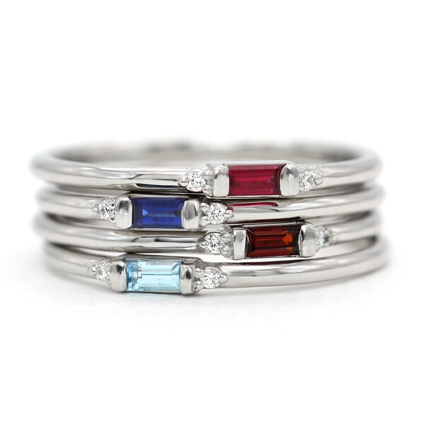 Stackable Mothers Rings - Etsy