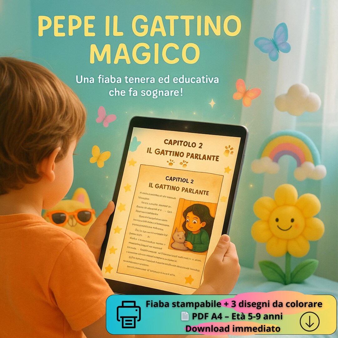 Fairy Tale Children PDF Printable – Pepe the Magic Kitten | Educational ...