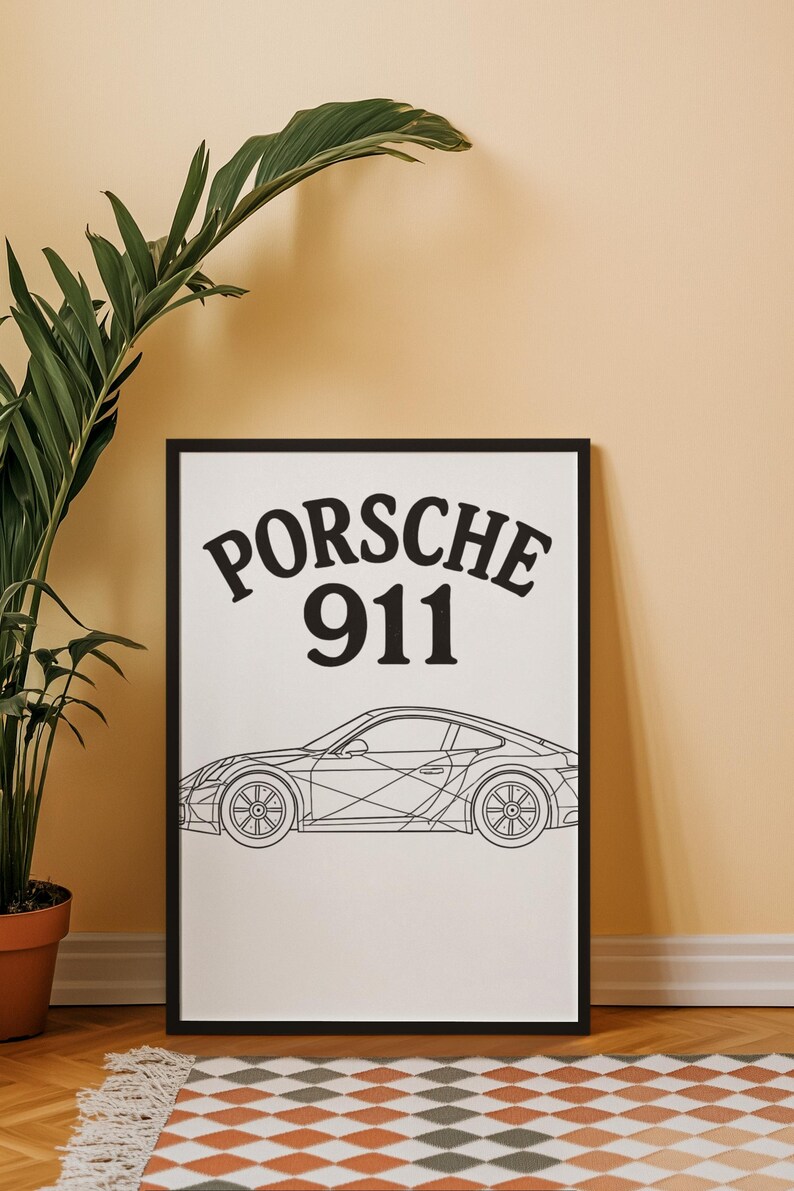 Porsche, Porsche Wall Art, Digital Download, Car Poster, Porsche Print ...