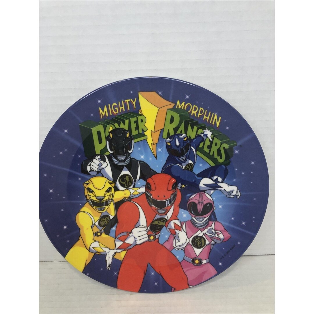 Mighty Morphin Power Rangers 1994 Saban Childrens Plastic Plate USA ...