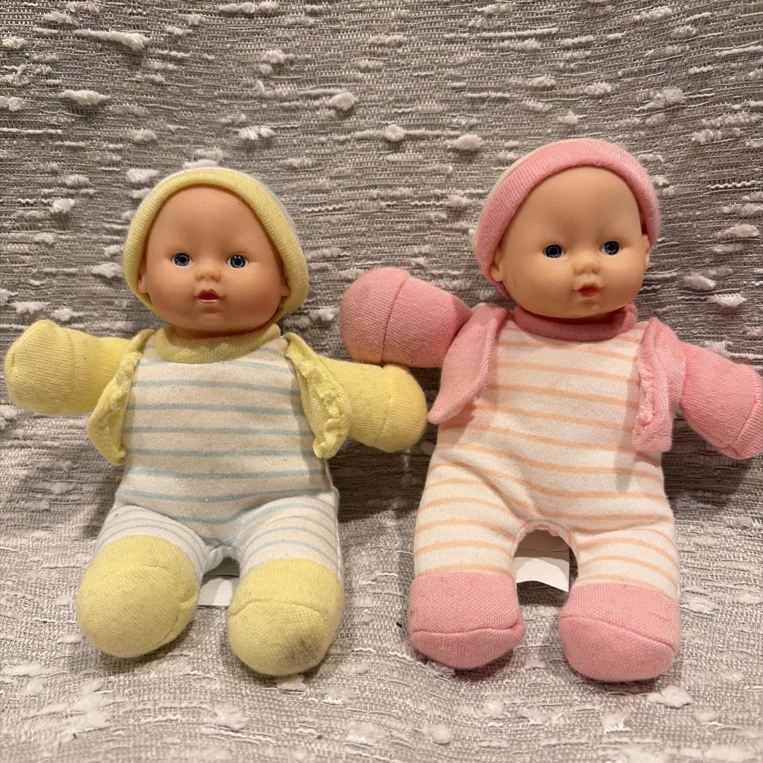 Vtg Bundle of 2 GI- Go Toys Mini Dolls 6"length Hong Kong See ...