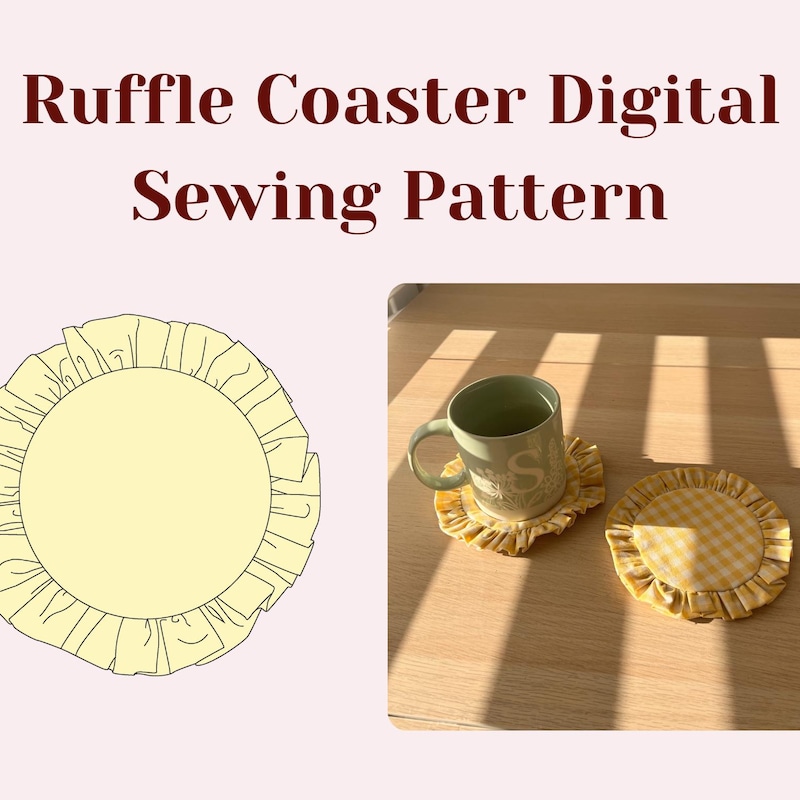 Ruffle Coasters Pattern - Etsy
