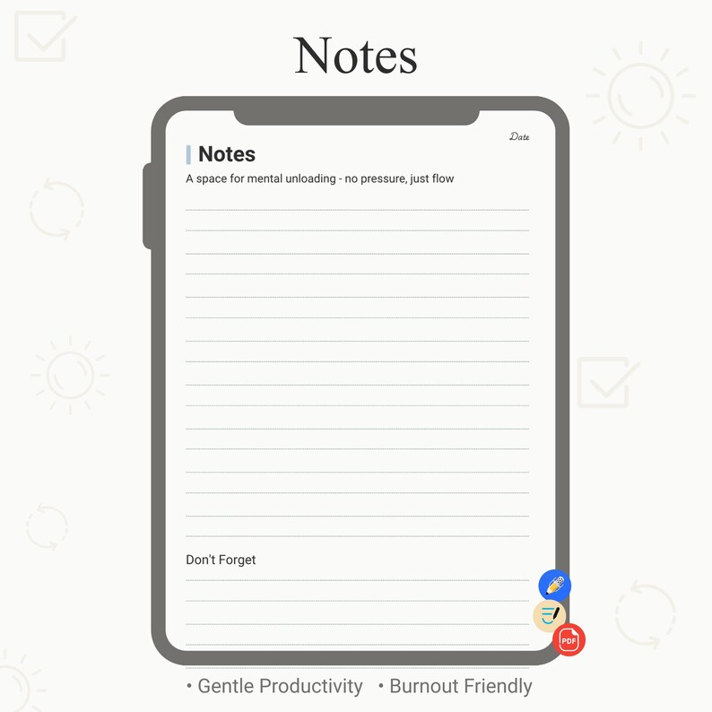 ADHD Mind Map & Brain Dump Set | Thought Organizer for Racing Thoughts ...