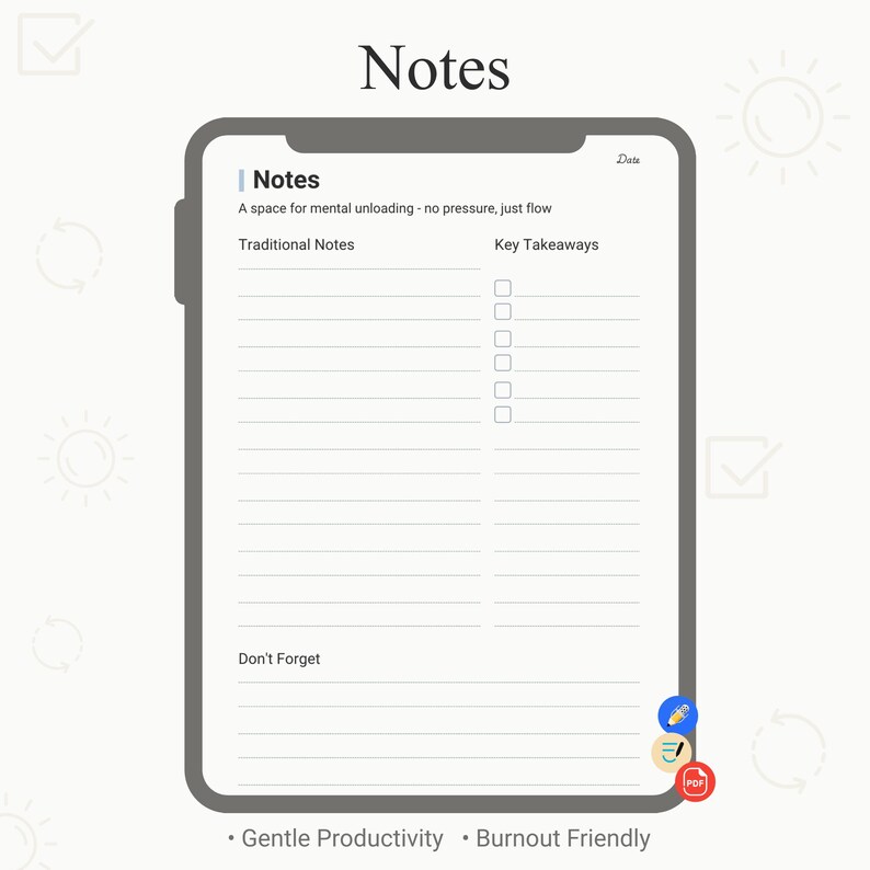 ADHD Mind Map & Brain Dump Set | Thought Organizer for Racing Thoughts ...