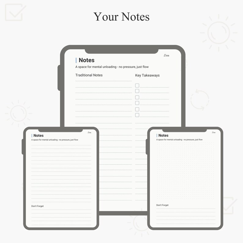 ADHD Mind Map & Brain Dump Set | Thought Organizer for Racing Thoughts ...