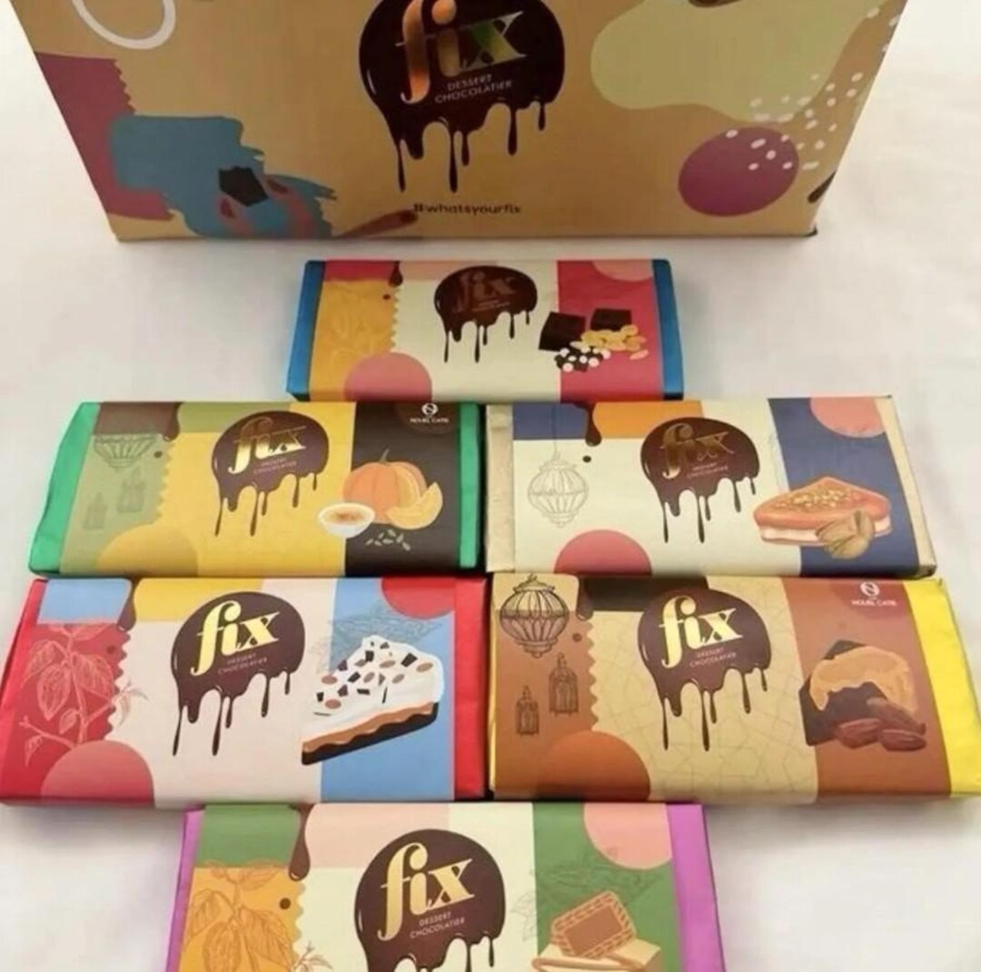 Box of 6 Hero Collection - Authentic Original FIX DUBAI CHOCOLATE (one ...