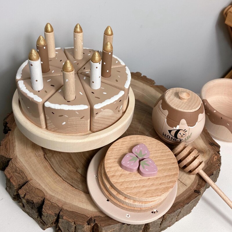 Wooden Play Food - Etsy