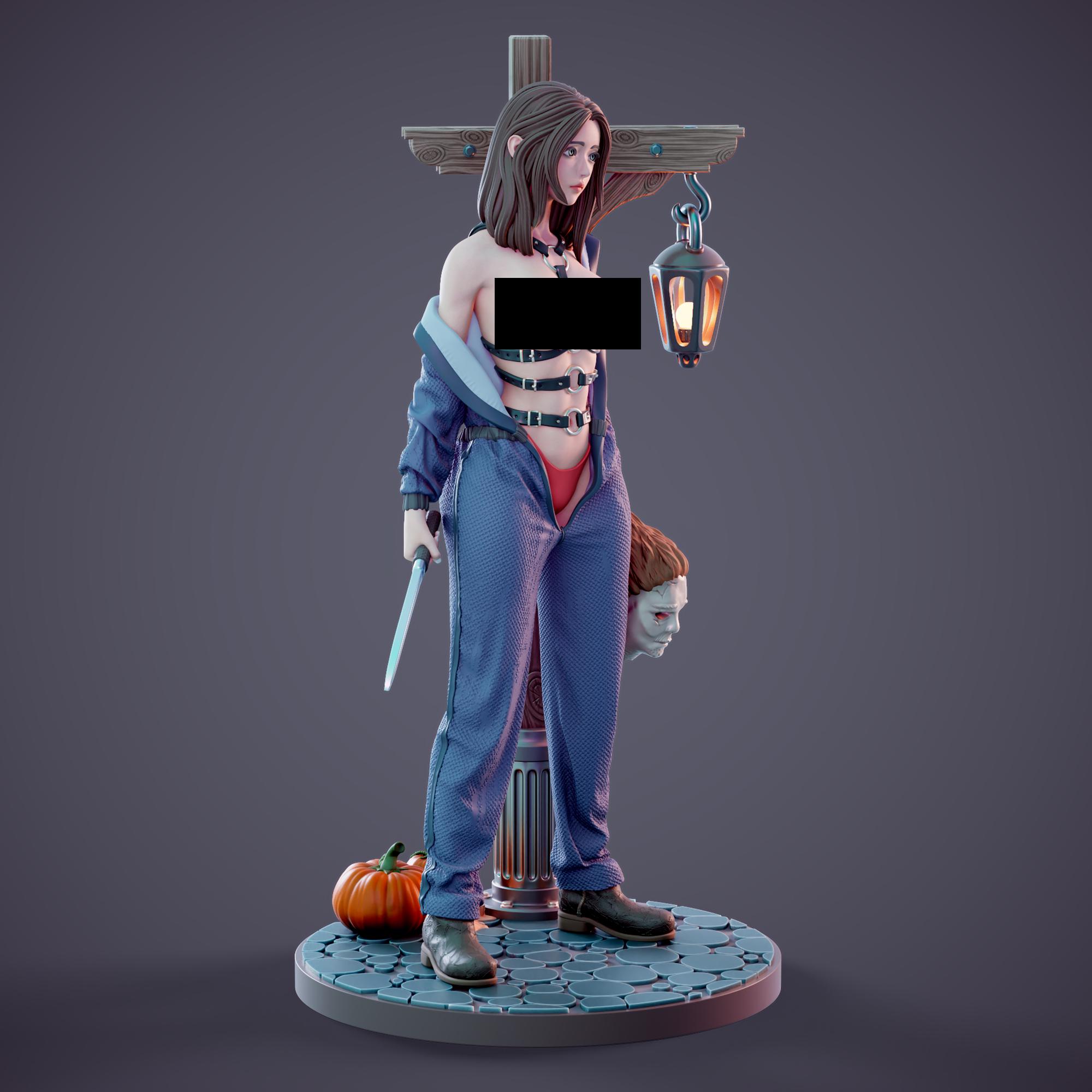Female Michael Myers NSFW Sculpture – Halloween Horror Fan Art – SLA ...