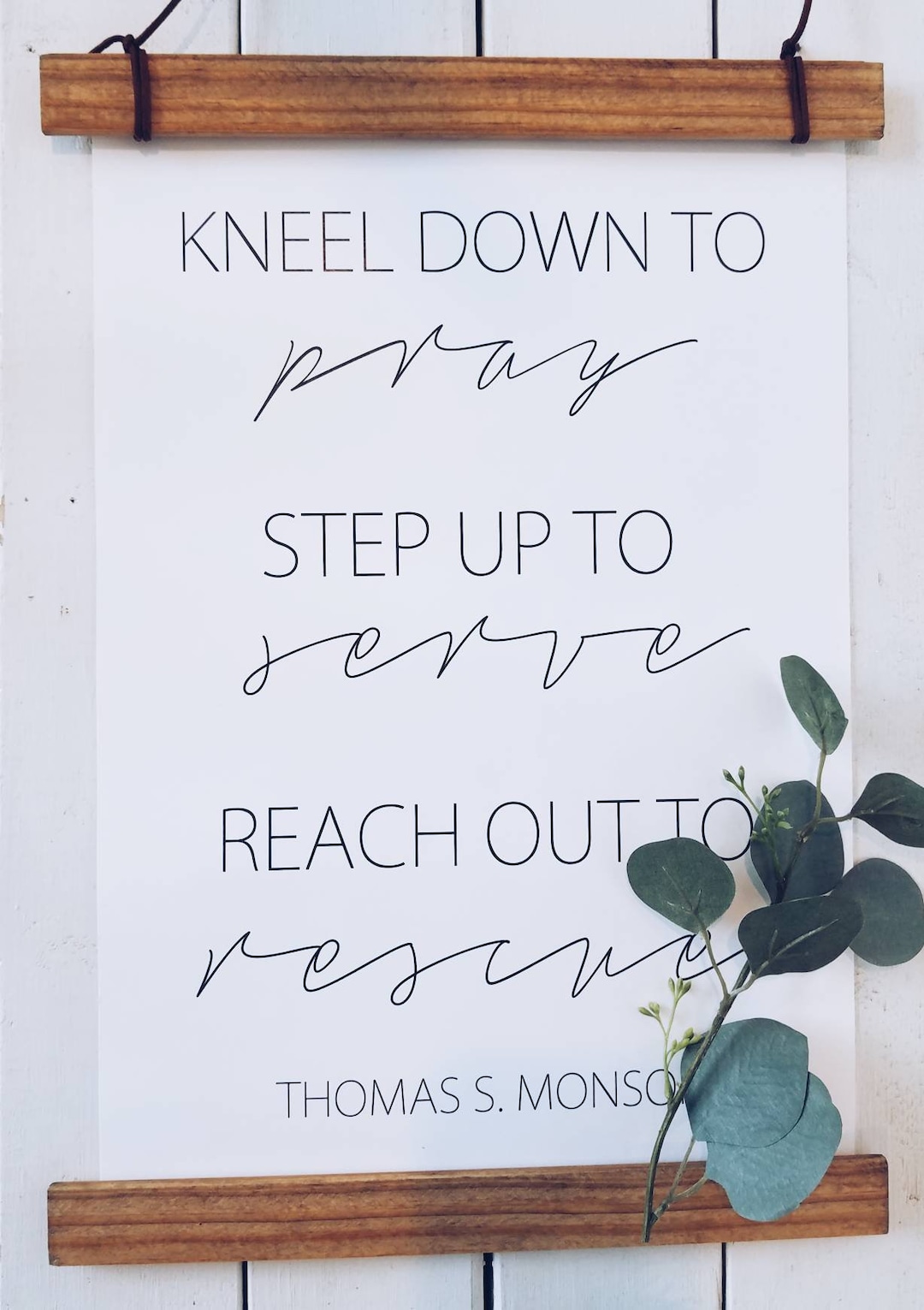 Inspirational Sign, LDS Sign, LDS Decor, President Monson Quote ...