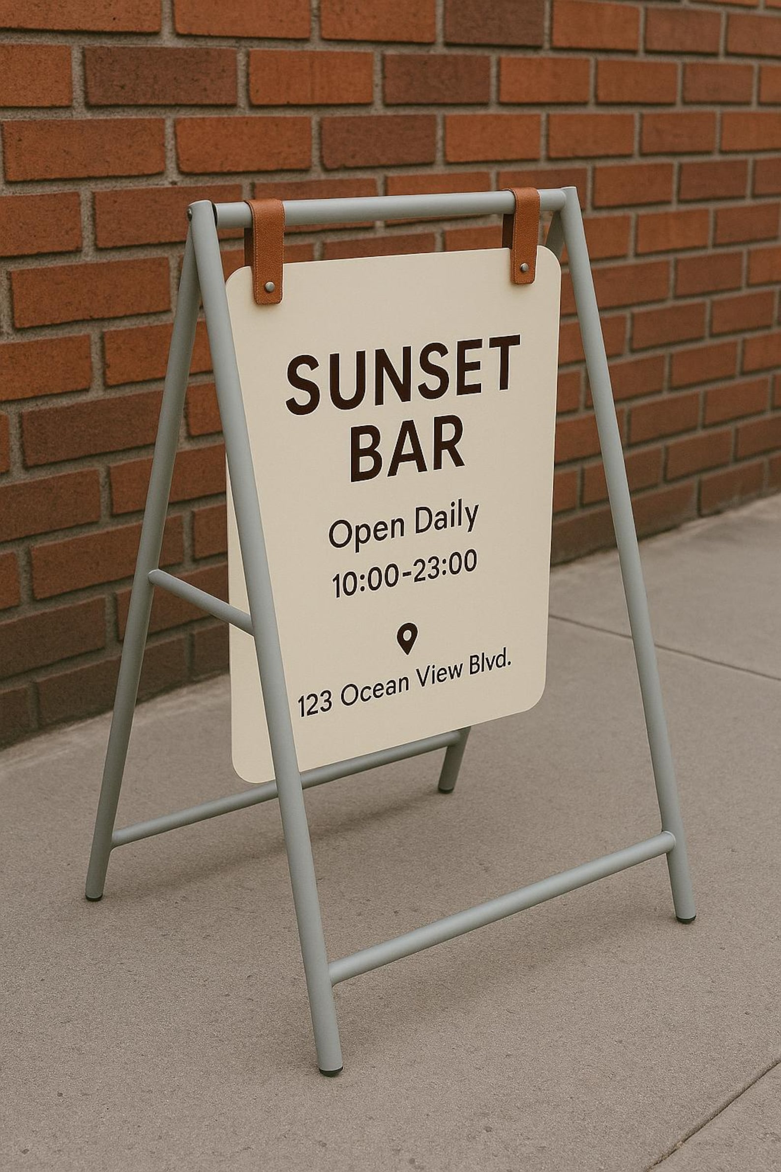 Side Walk Blade Sign - Custom Storefront Sign, A-frame Sidewalk Sign ...