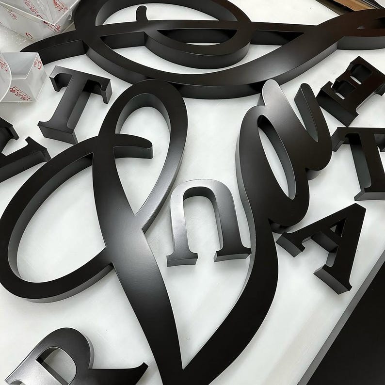 Outdoor Business Sign, Storefront Signage, 3D Letter Sign, Salon Sign ...